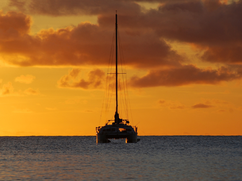 Balade coucher de soleil en catamaran sur le bassin d'Arcachon
